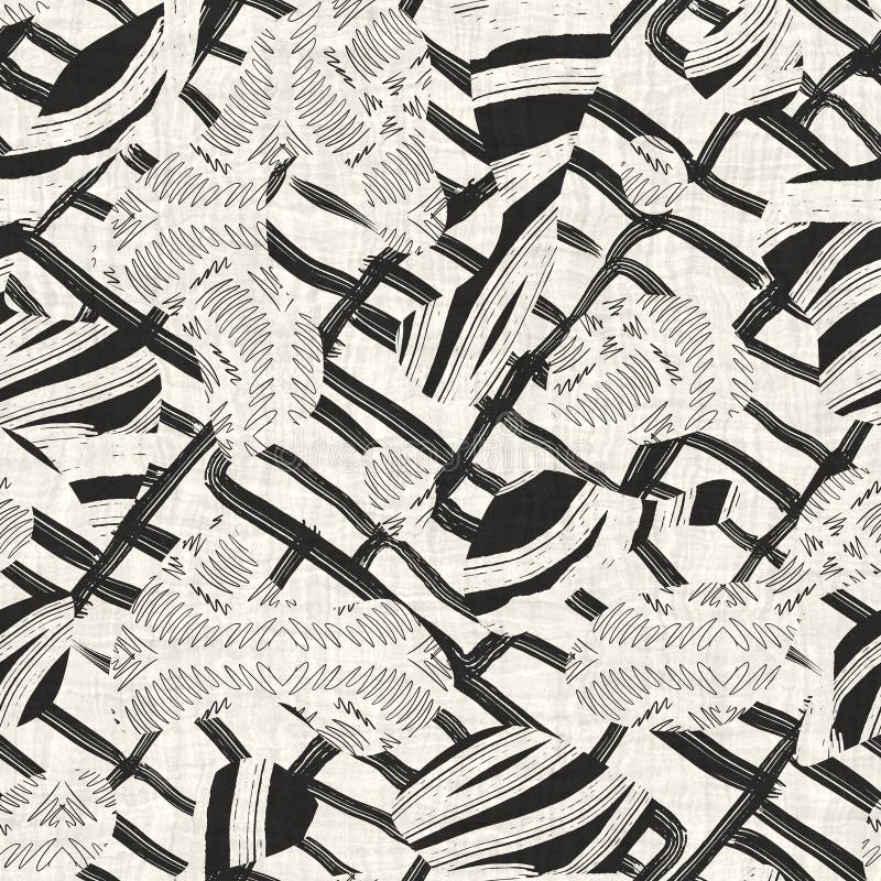 Seamless Two Tone Hand Drawn Brushed Effect Pattern Swatch Stock ...