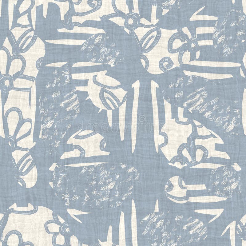 Seamless Two Tone Hand Drawn Brushed Effect Pattern Swatch Stock Photo ...