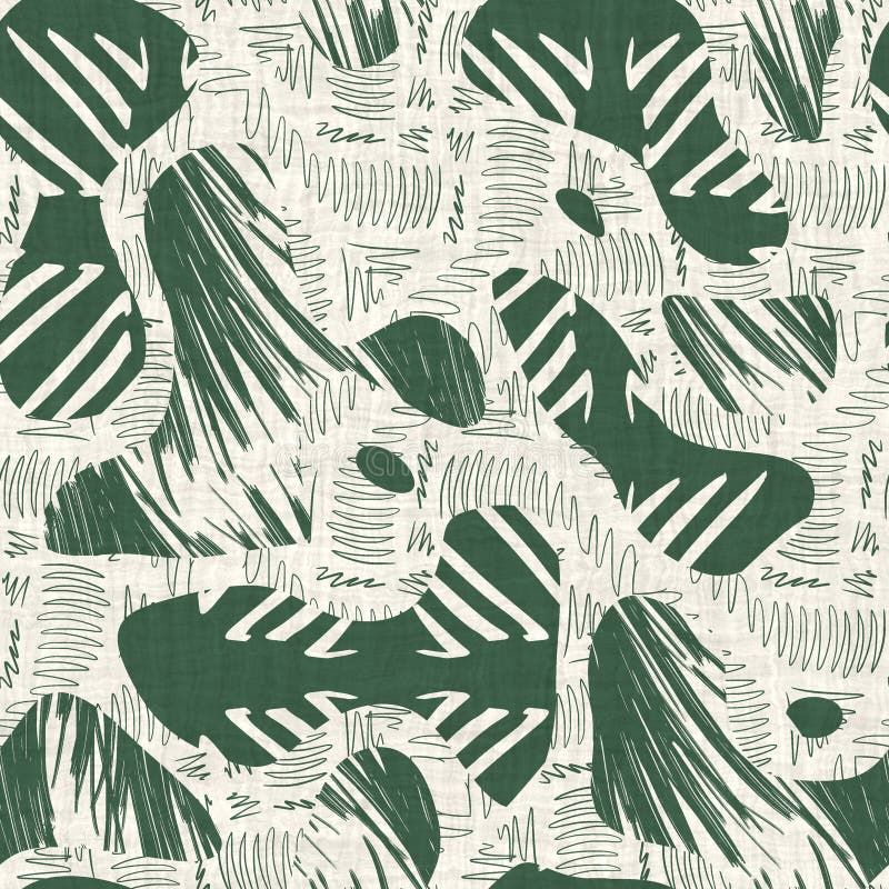Seamless Two Tone Hand Drawn Brushed Effect Pattern Border Swatch Stock ...
