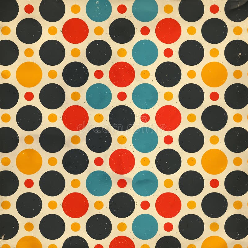 Seamless Ultra-High-Resolution Polka Dot Pattern with Bold Colors and ...