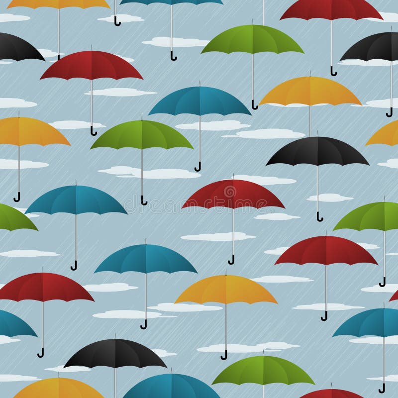 Umbrella pattern stock vector. Illustration of backdrop - 25832919