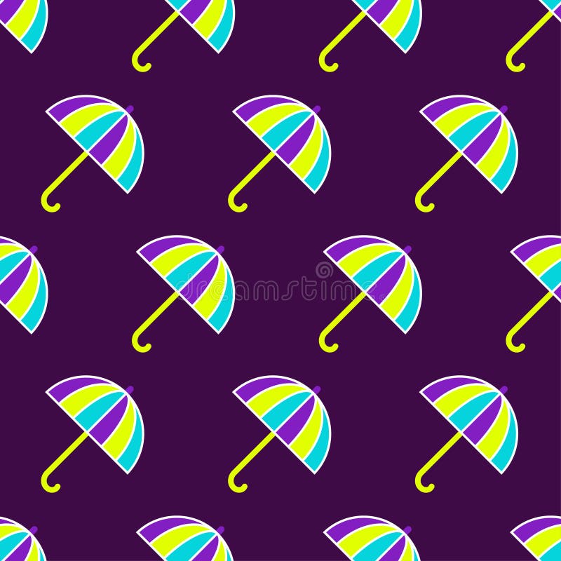 Seamless umbrella pattern stock vector. Illustration of abstract - 17802176