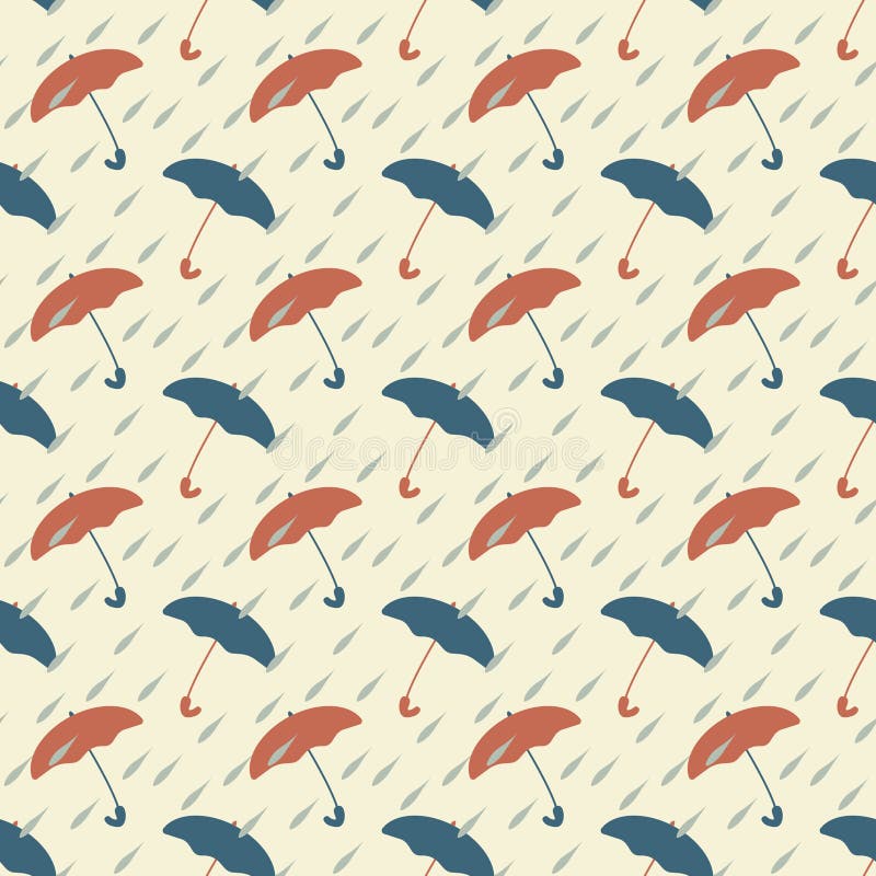 Seamless umbrella pattern stock vector. Illustration of fashionable ...