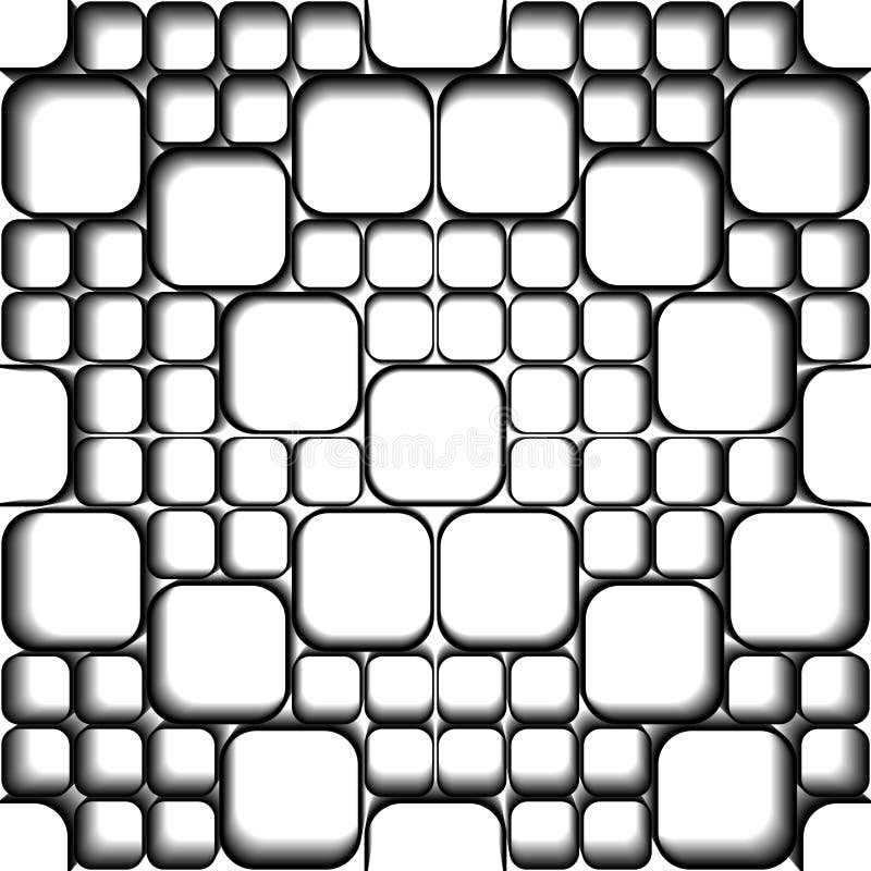 Seamless uncolored pattern stock vector. Illustration of retro - 9400718