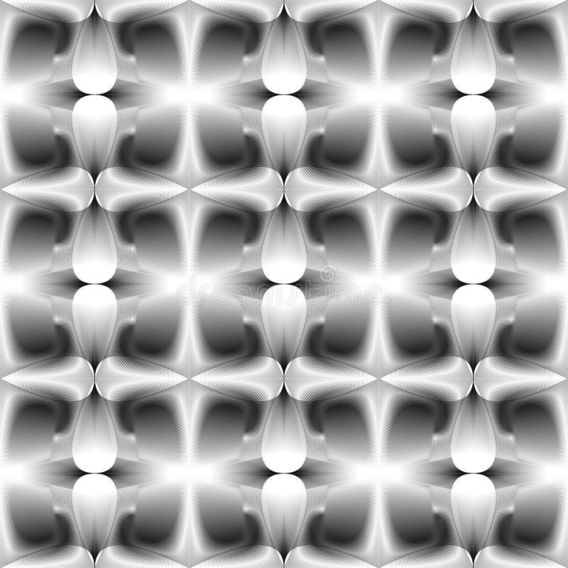 Seamless uncolored pattern stock vector. Illustration of retro - 9400718