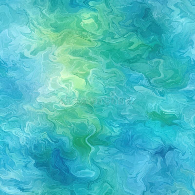 Seamless Underwater Rippling Water Texture, Soft Blue and Green Hues ...