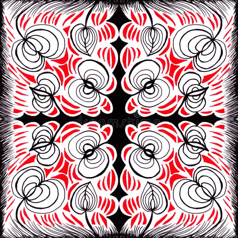 Seamless, Unique, Abstract Pattern Stock Illustration - Illustration of ...