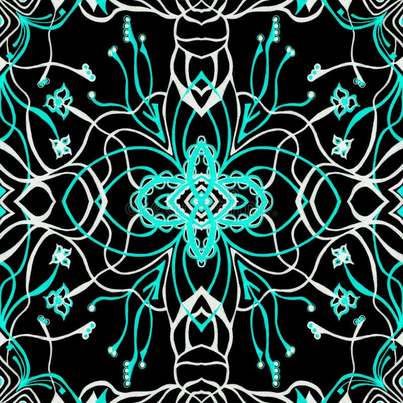Seamless, Unique, Abstract Pattern Stock Illustration - Illustration of ...