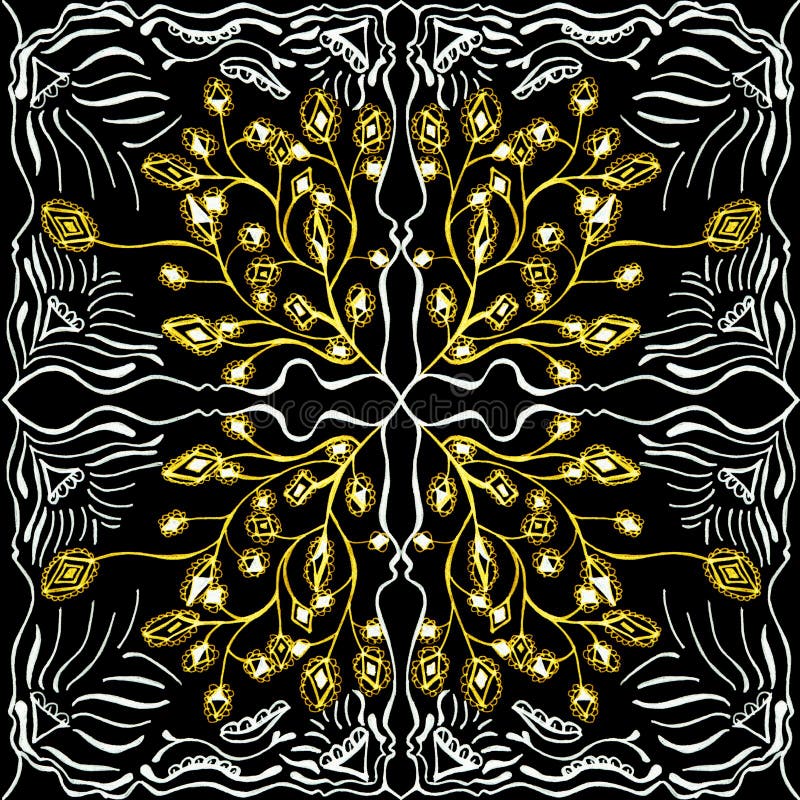 Seamless, Unique, Abstract Pattern Stock Illustration - Illustration of ...