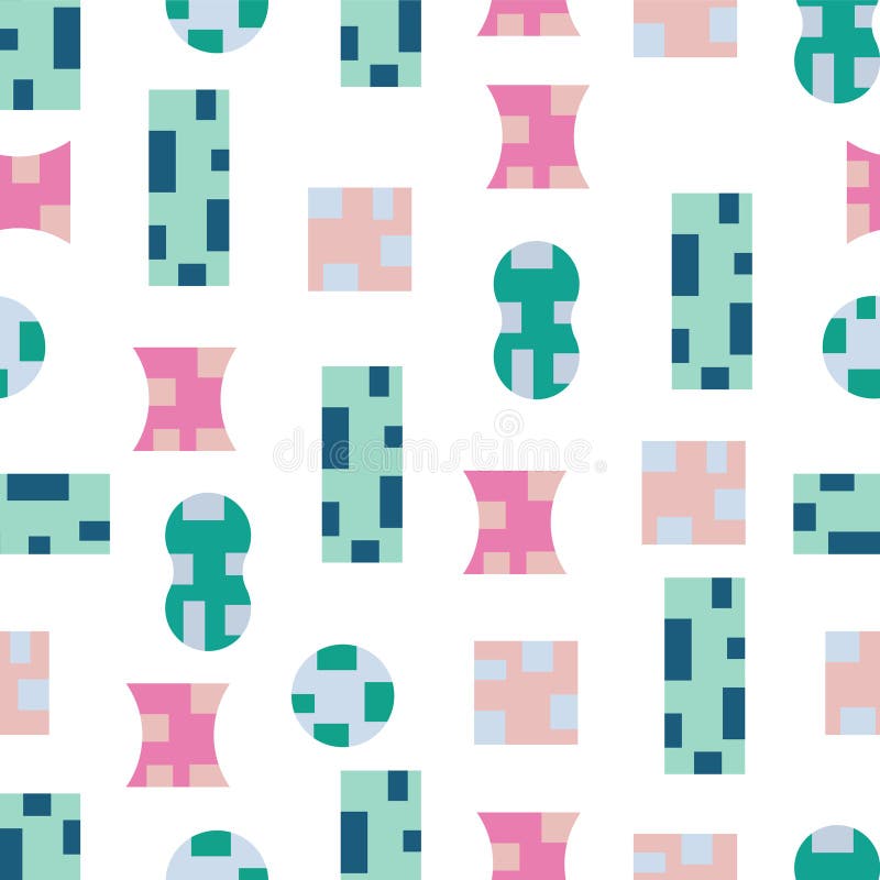 Seamless Unique Pattern Creative Background Design Stock Illustration - Illustration of vector ...