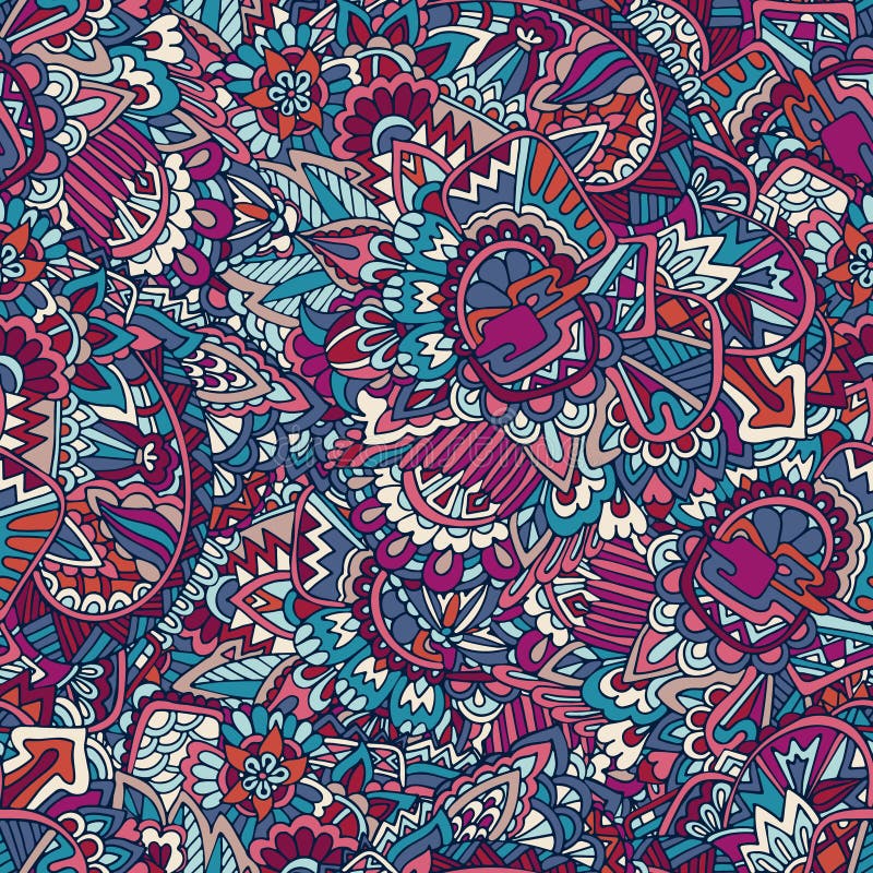 Abstract Unusual Grunge Seamless Pattern Stock Vector - Illustration of ...