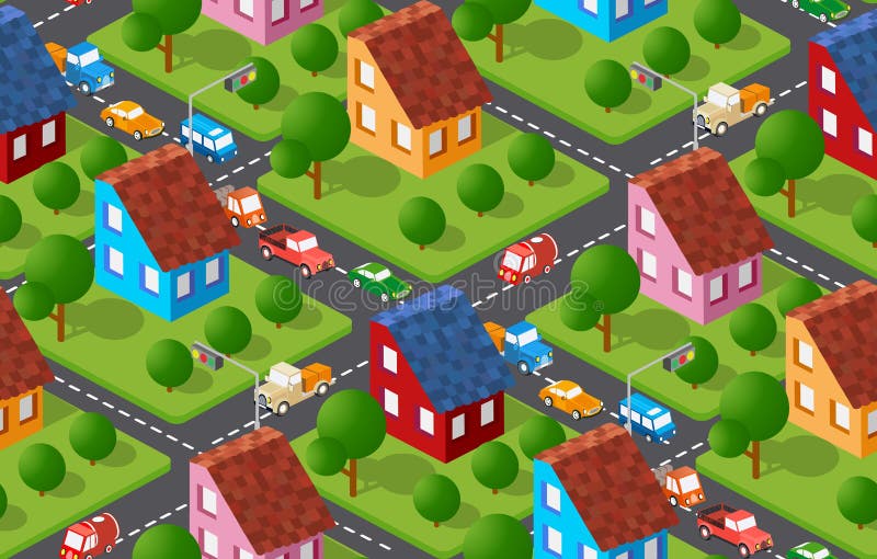 Seamless urban plan stock vector. Illustration of cityscape - 150741887