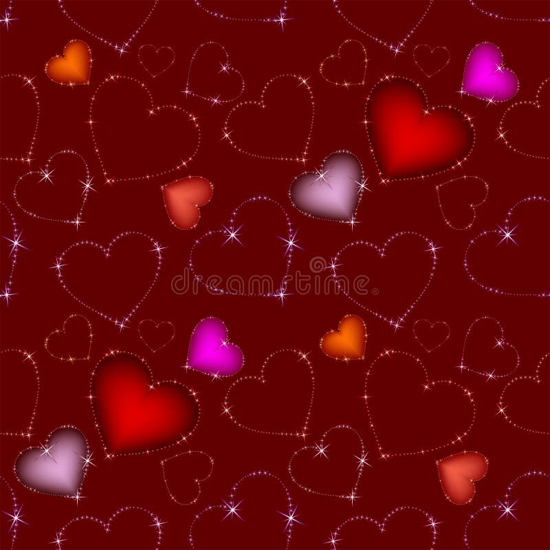Seamless valentine pattern stock illustration. Illustration of graphic ...