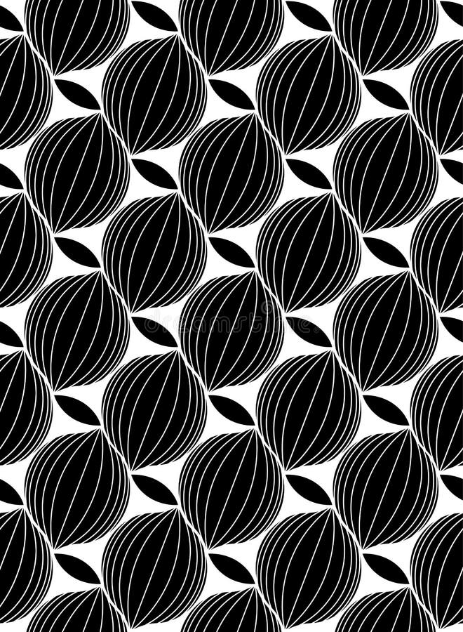 Seamless Vector Abstract Geometric Monochromatic Modern Pattern. Black ...