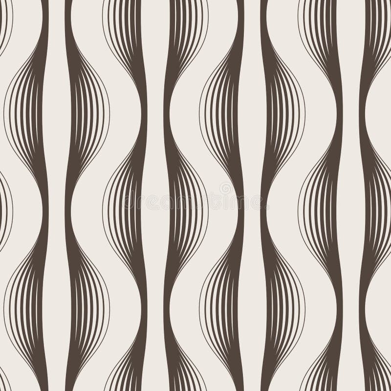 Seamless Vector Abstract Geometric Pattern of Wavy Stock Vector ...