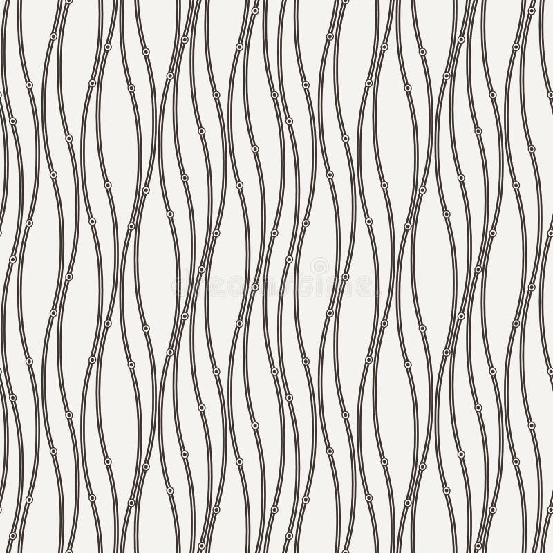 Seamless Vector Abstract Pattern of Curled Lines Stock Vector ...