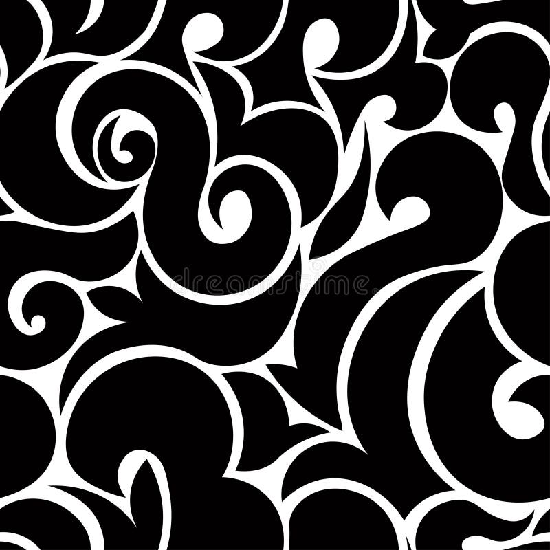Large Swirls Seamless Pattern Stock Vector - Illustration of elegance ...