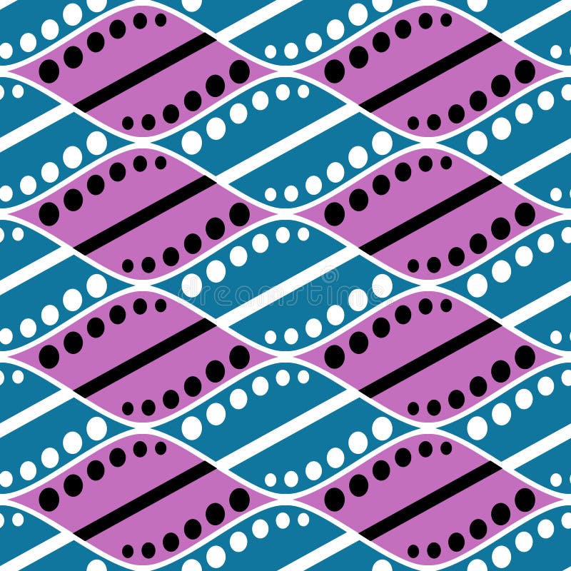 Seamless Vector Abstract Pattern. Symmetrical Geometric Repeating ...