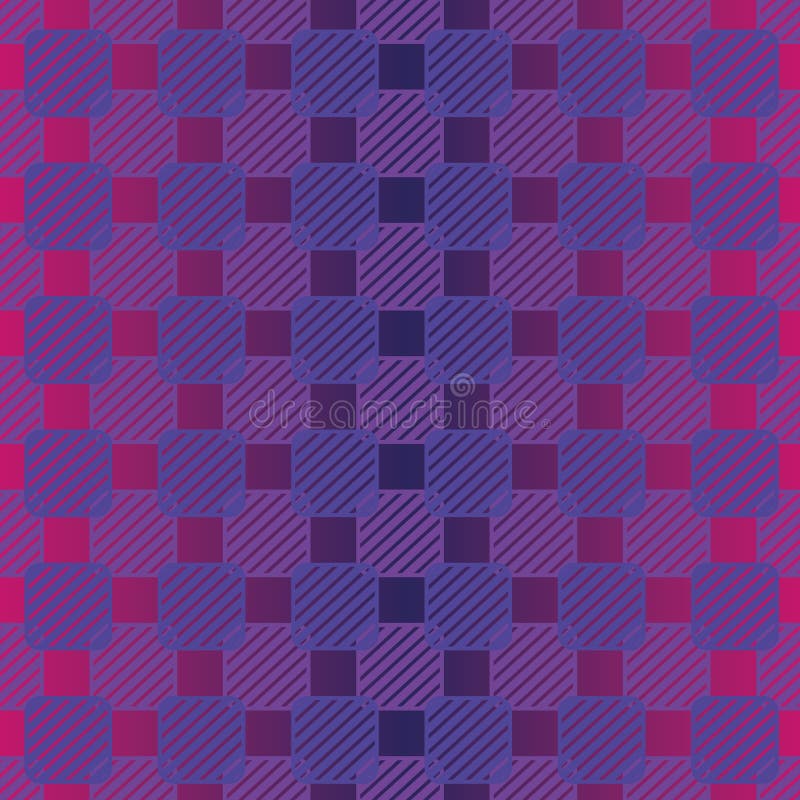 Seamless Vector Abstract Ultraviolet Pattern Withroundes Square Shapes ...