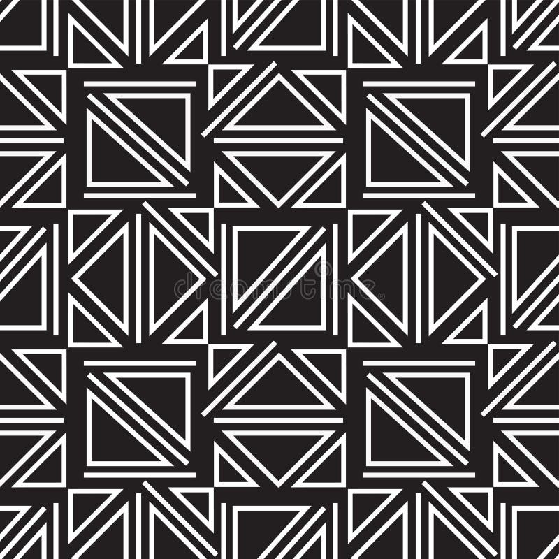 Seamless Vector African Trendy Triangle Design Pattern Stock Vector ...