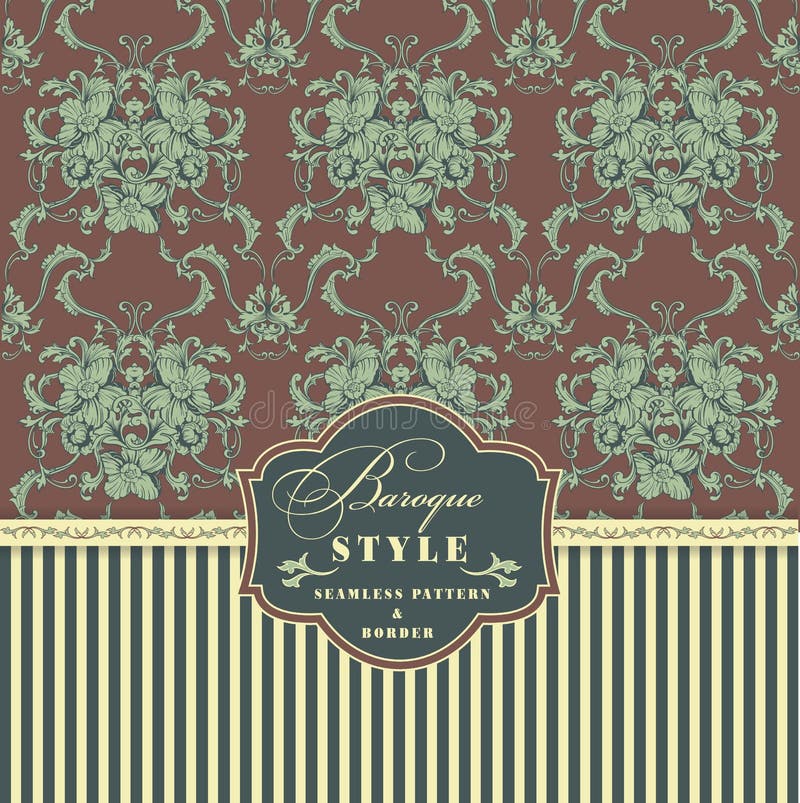 Seamless Vector Background. Baroque Pattern. Stock Vector ...