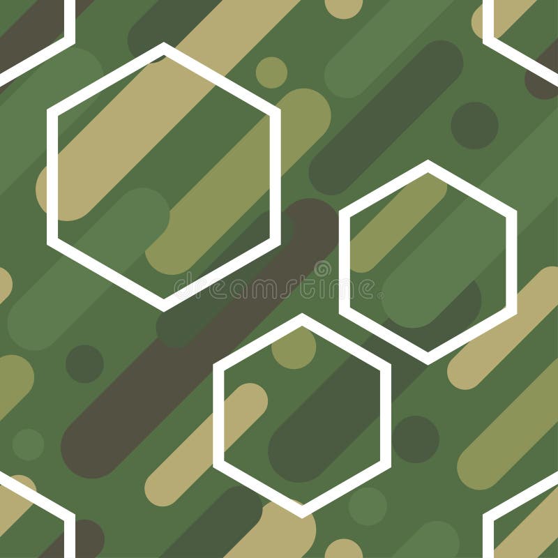 Military Colors Icons Theme Seamless Pattern Eps10 Stock Vector ...