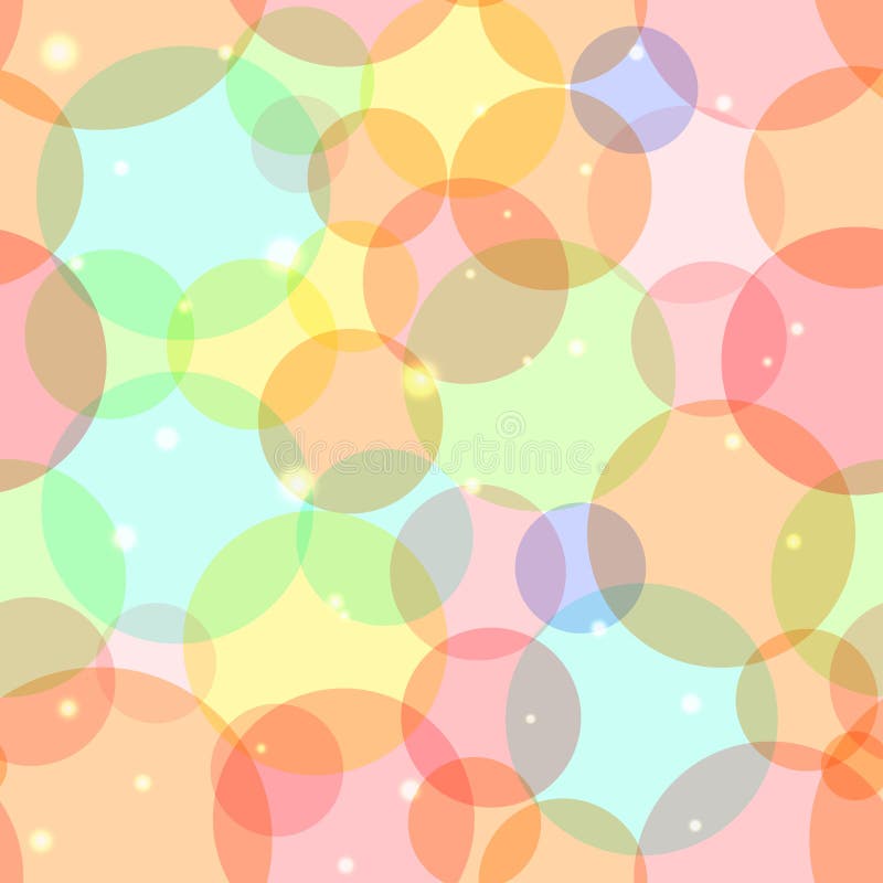 Seamless Vector Background. Pattern with Transparent Circles Random ...