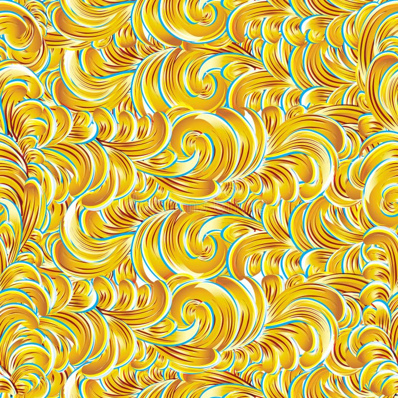 Seamless Vector Background Waves Stock Vector - Illustration of ...