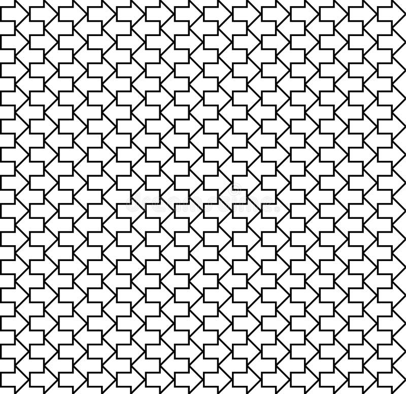 Seamless Vector Black White Arrows Pattern Texture Stock Vector ...
