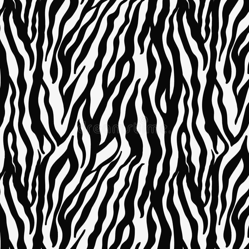 Seamless Vector Black and White Zebra Fur Pattern Stock Vector ... Seamless Vector Black and White Zebra Fur Pattern Stock Vector ...