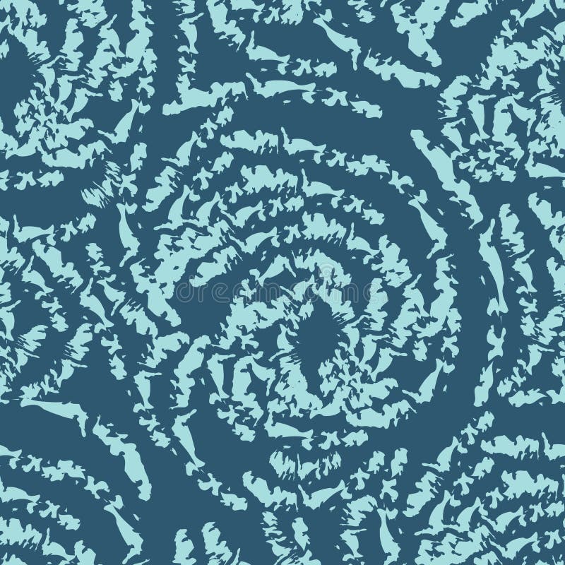 Seamless Vector Blue Pattern, Splashes Blots Torn Lines. Stock Vector ...