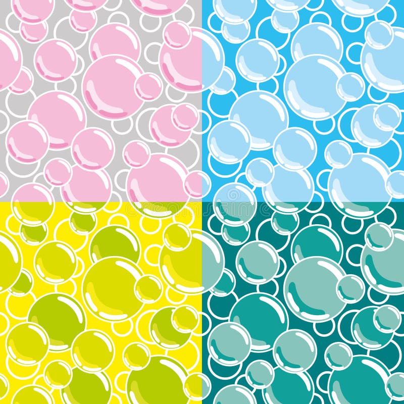 Seamless vector bubbles stock vector. Illustration of glass - 25807184