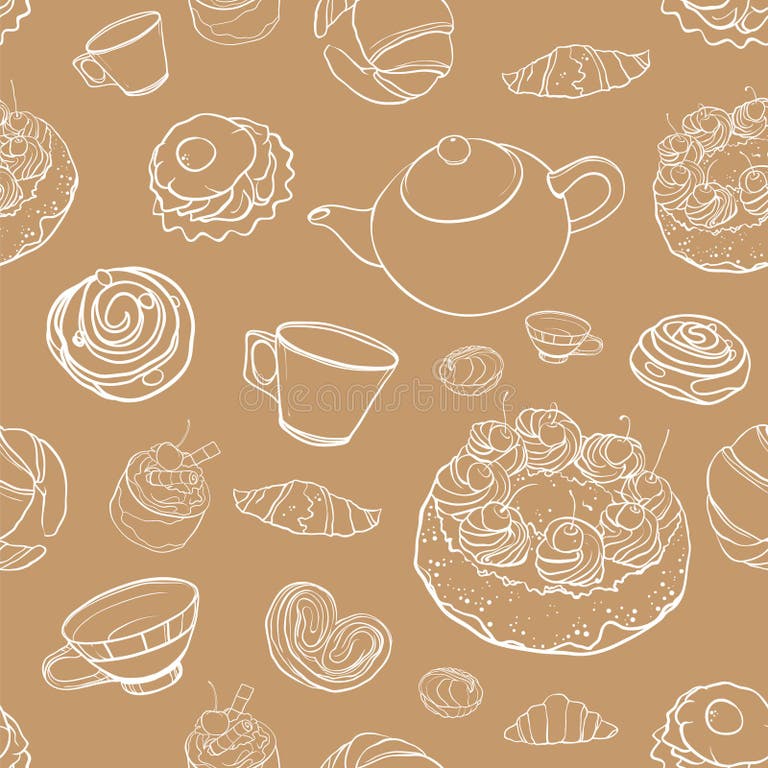Baking Pattern Background Stock Illustrations – 33,840 Baking Pattern ...