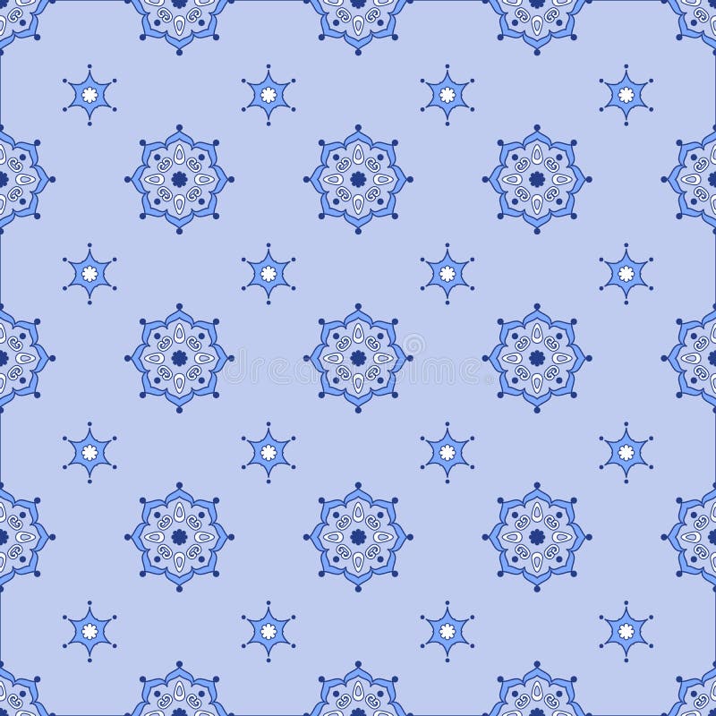 Seamless Vector Delftware Pattern Stock Vector - Illustration of ...