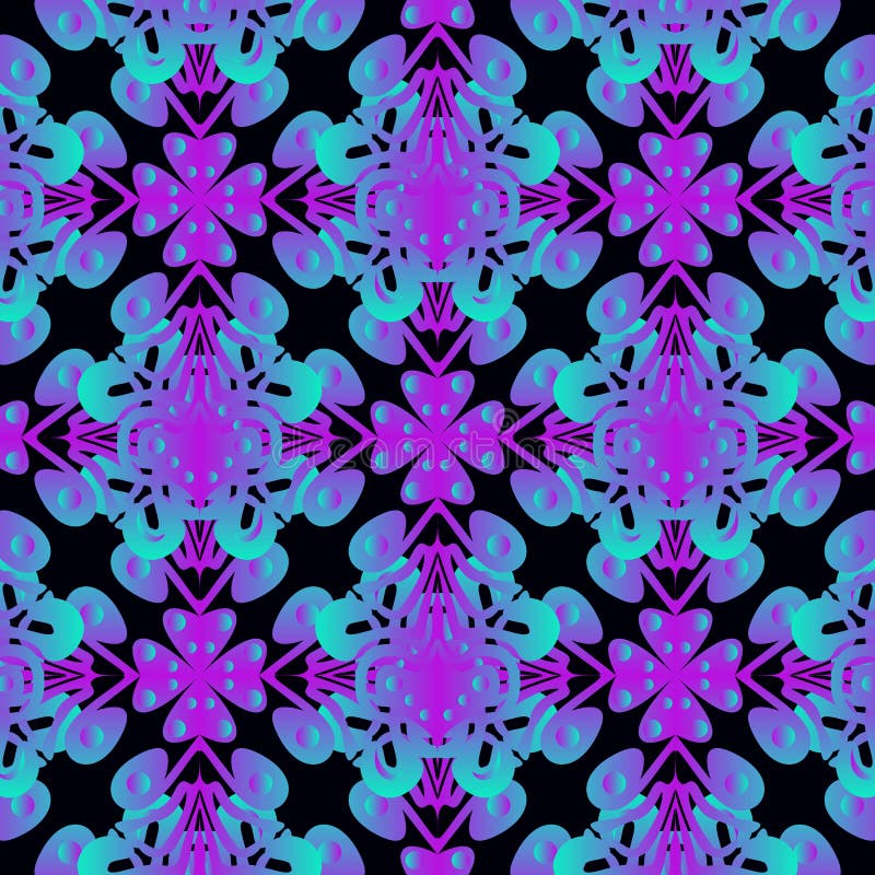 Seamless Vector Geometric Futuristic Pattern with Gradients. Lilac ...
