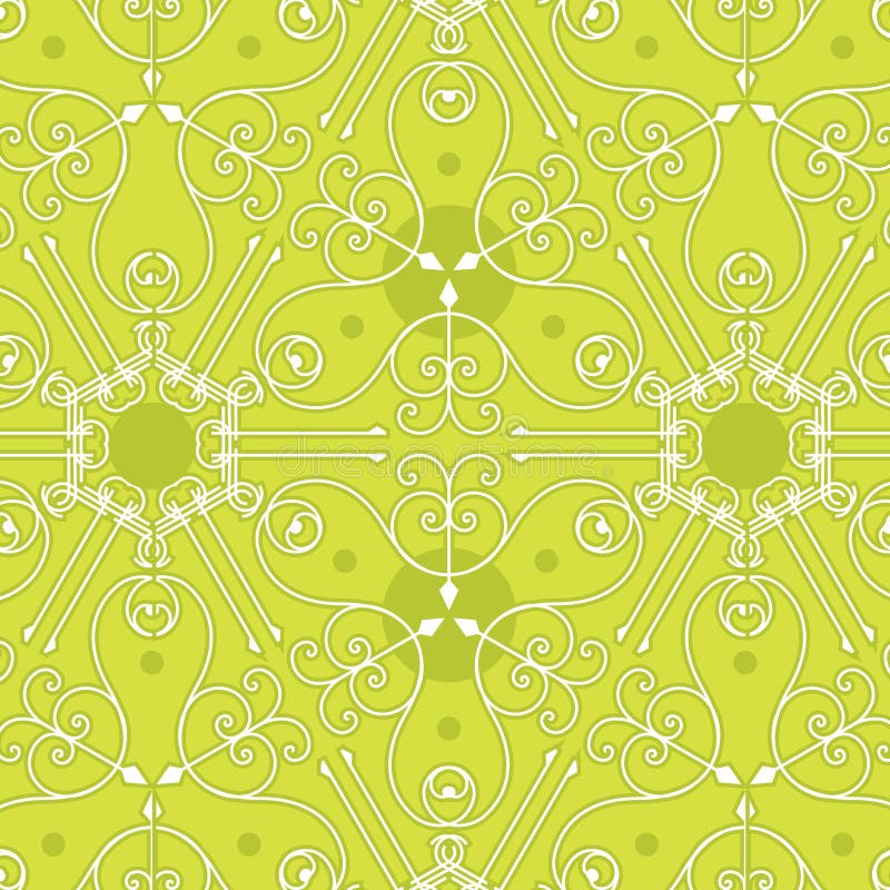 Seamless Vector Geometric Green Pattern Background Stock Vector ...