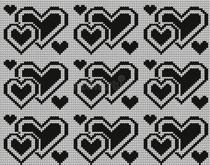 Seamless Vector Geometric Pattern Knitted Black and White Stock ... Seamless Vector Geometric Pattern Knitted Black and White Stock ...