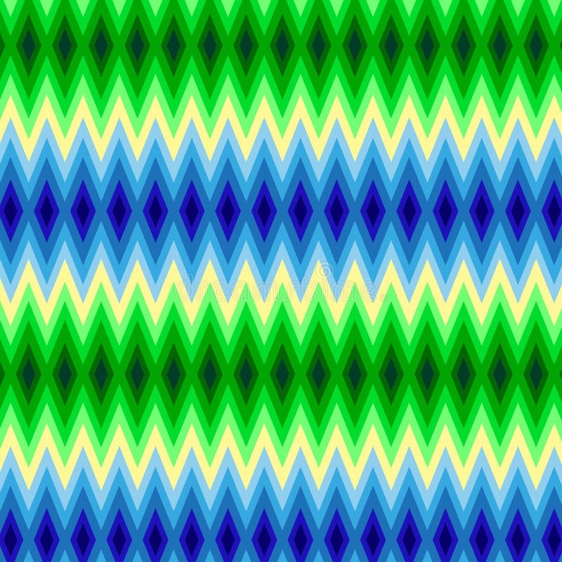 Seamless Vector Geometric Rhombus Color Pattern Background Stock Vector ...