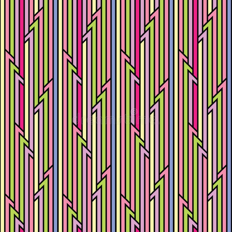 Seamless Vector Geometric Strip Pattern Background Stock Vector ...