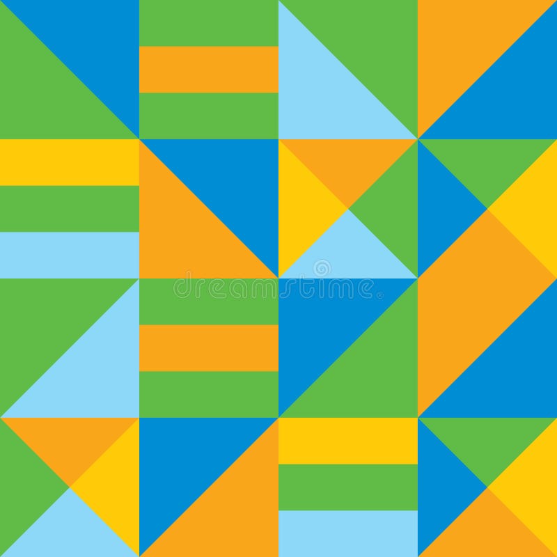 Seamless Vector Geometric Strip Pattern Background Stock Vector ...