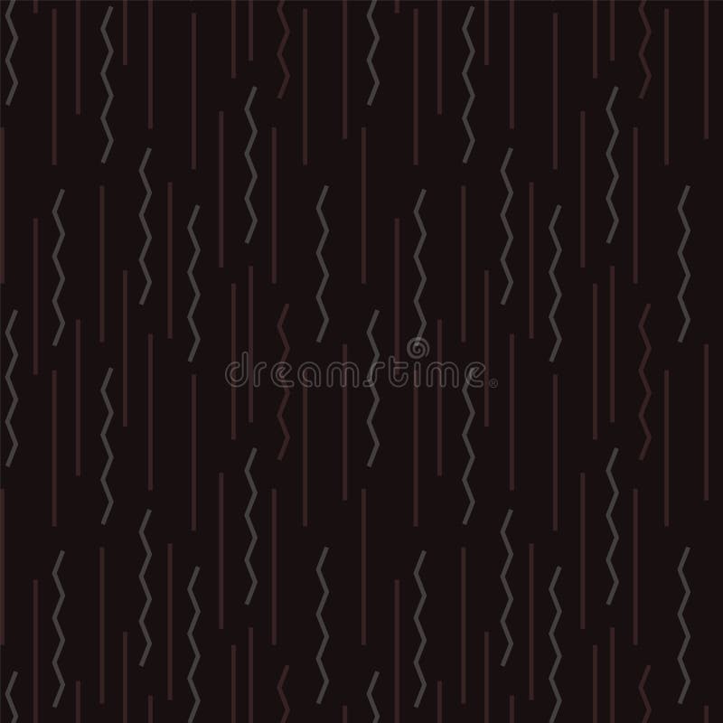 Seamless Vector Geometry Pattern with Straight Lines and Curved Lines ...