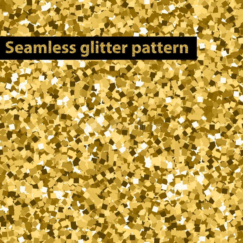 Seamless Vector Gold Glitter Pattern Stock Vector - Illustration of ...