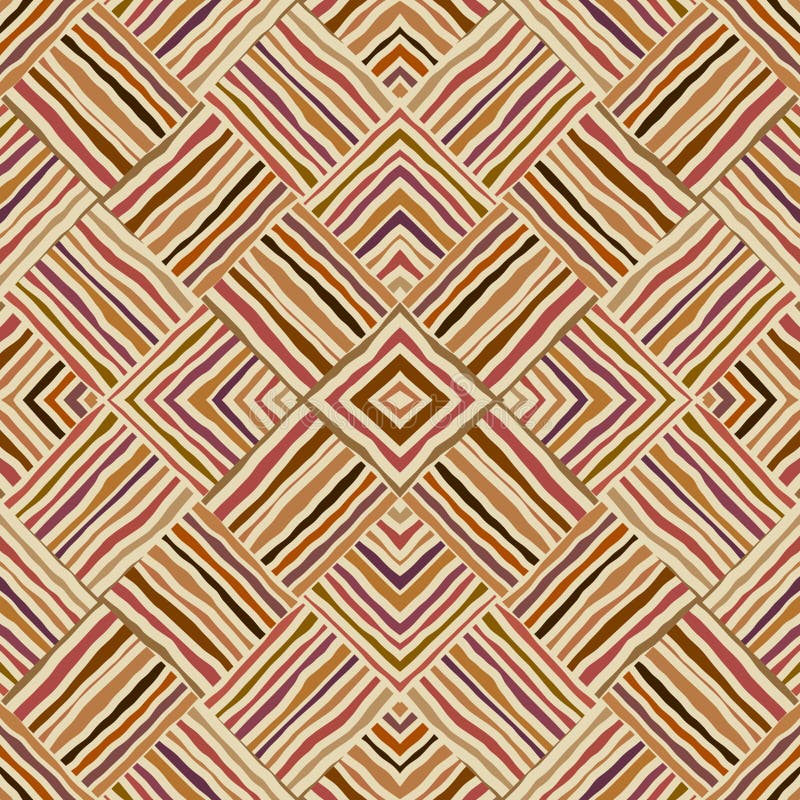 Seamless Vector Image. Beige Herringbone Geometric Pattern . Tribal ...