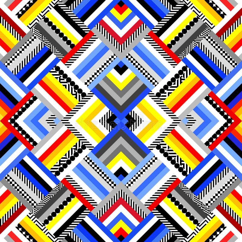 Herringbone Aztec Pattern. Seamless Quilting Design Background. Vector ...
