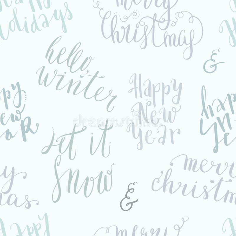 Seamless Vector Lettering Pattern Stock Vector - Illustration of color ...