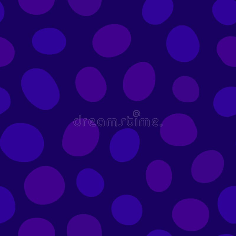 Seamless Vector Midnight Pattern with Blue and Purple Spots Stock ...