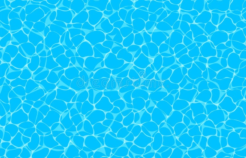 Seamless Vector Ocean Pattern with Caustic Ripple on Water. Top View ...