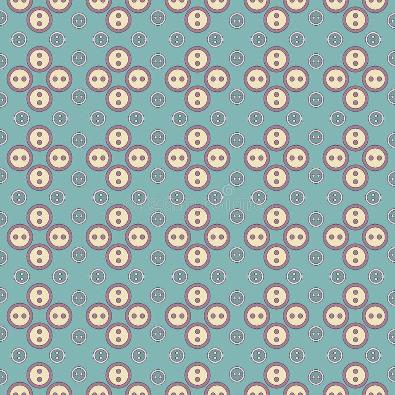Seamless Vector Pattern. Abstract Background of Buttons for Design ...