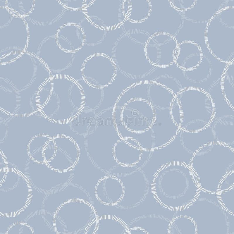 Seamless Vector Pattern with Abstract Circles Formed by Dashes Stock ...