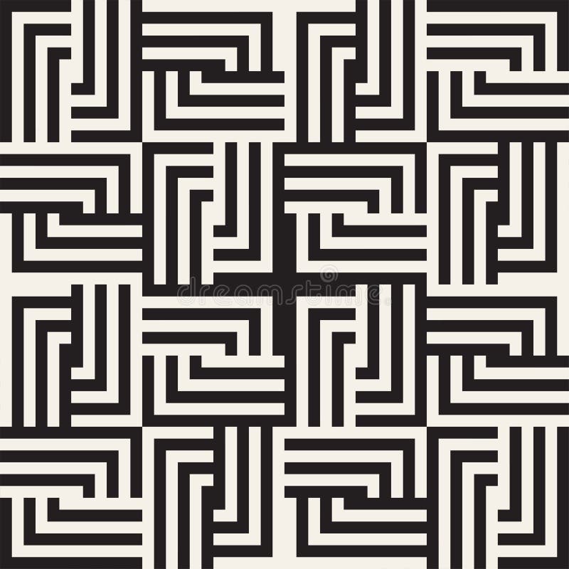 Seamless Vector Pattern. Abstract Geometric Background. Elegant Stripes ...